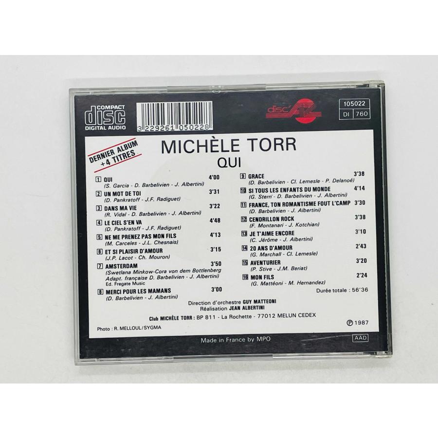 即決CD MICHELE TORR QUI / バラード- シャンソン歌手- ミッシェル.トール ツメカケ 105022 Z13 ...
