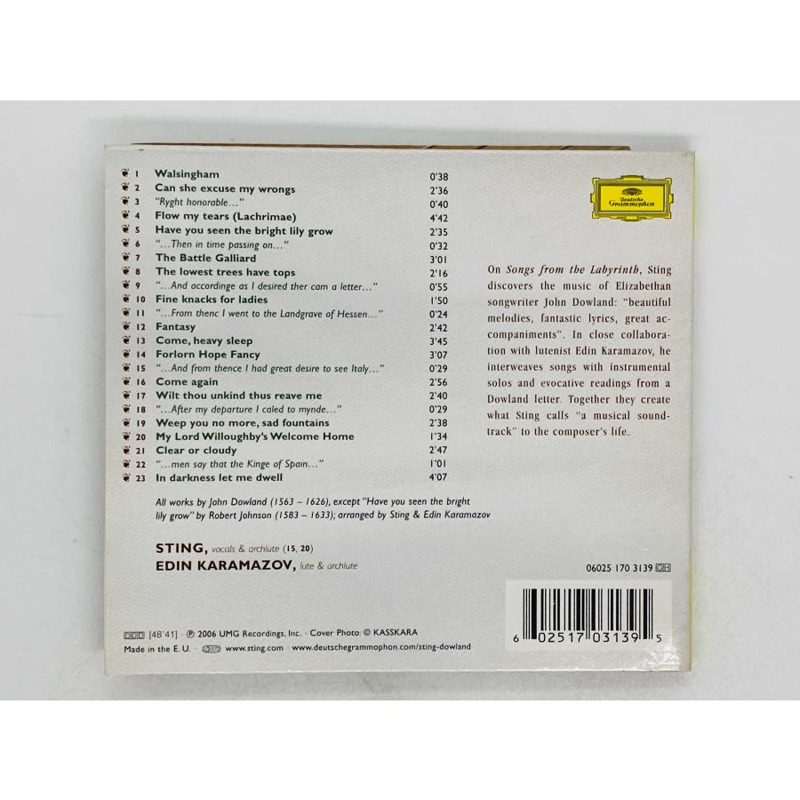 即決CD STING / SONGS FROM THE LABYRINTH / スティング ラビリンス / 06025 170 3139 H02 : cd00191933 : TOTAL-CD ...