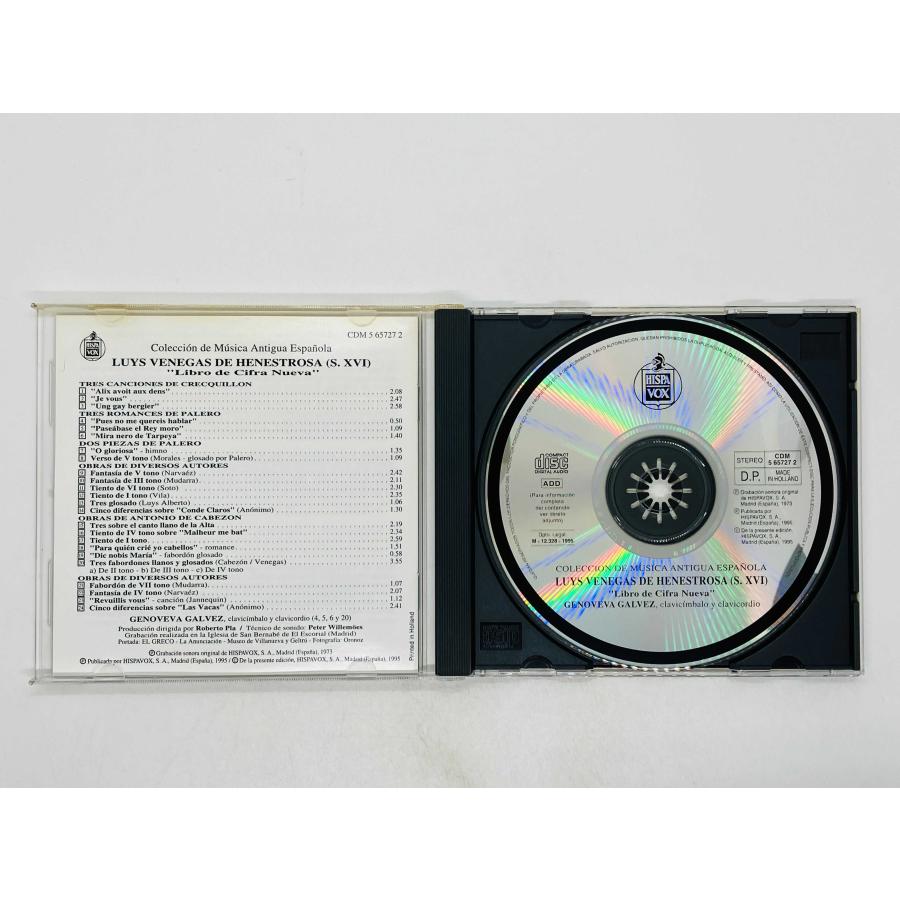 即決CD Genoveva Galvez / Luys Venegas De Henestros XVI Libro de Cifra Nueva ヘノベバ・ガルベス CDM 5 65727 ...