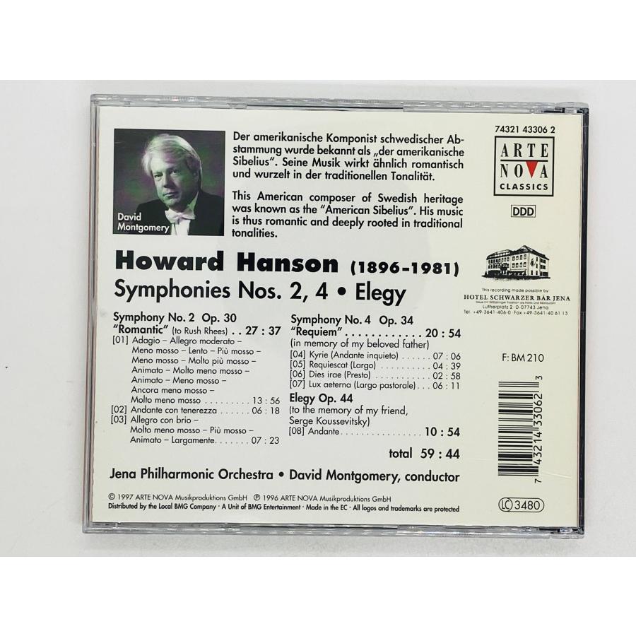 即決CD Howard Hanson Symphonies Nos 2 4 Elegy / Jena Philharmonic ...