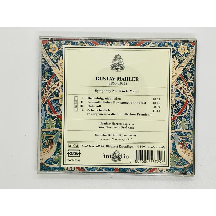 即決CD 伊盤 MAHLER Symphony No 4 Barbirolli / Heather Harper BBC Orchestra Sir John INCD7219 Z18 ...
