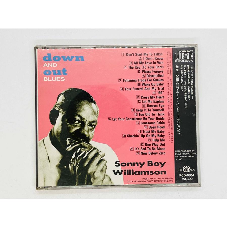 即決CD サニー・ボーイ・ウィリアムスン / ダウン・アンド・アウト・ブルース / SONNY BOY WILLIAMSON DOWN AND OUT BLUES / PCD1604 Z20 ...