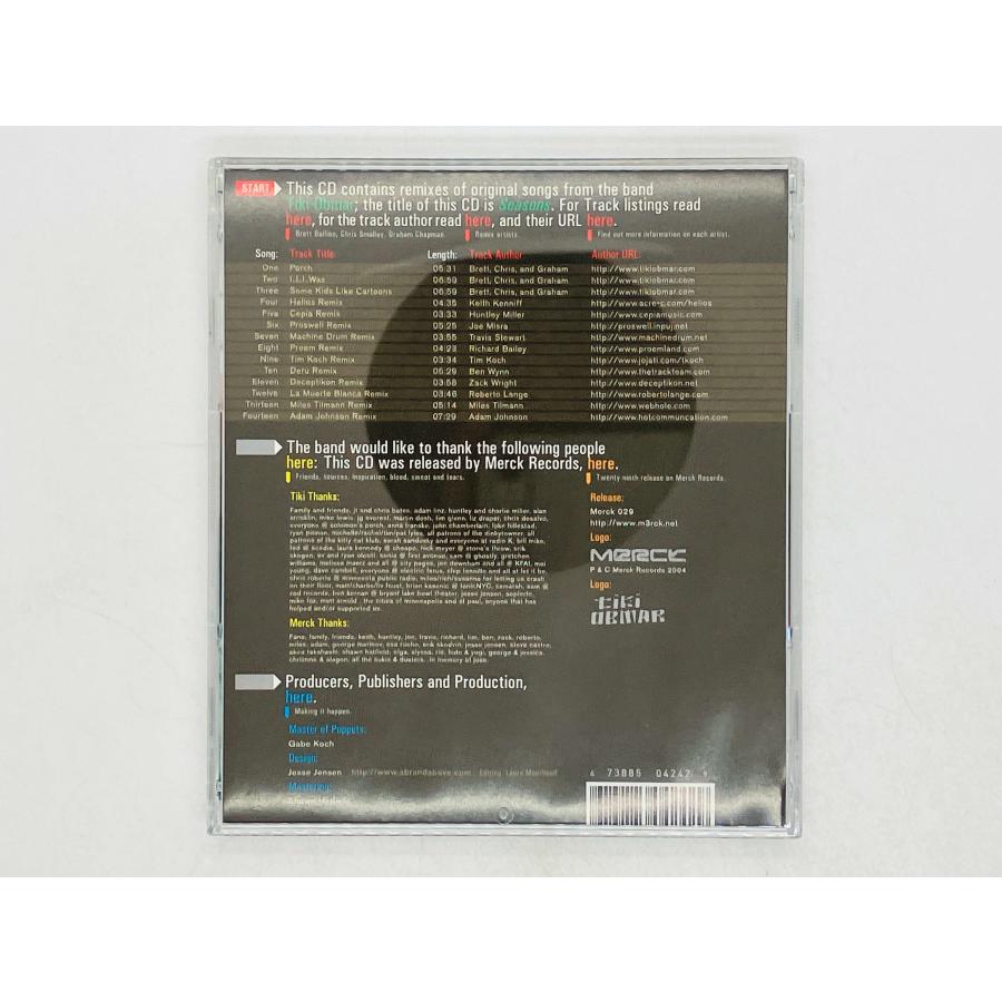 即決CD TIKI OBMAR / SEASONS Porch , I..I..I..Was MERCK 029 I01 : TOTAL-CD ...