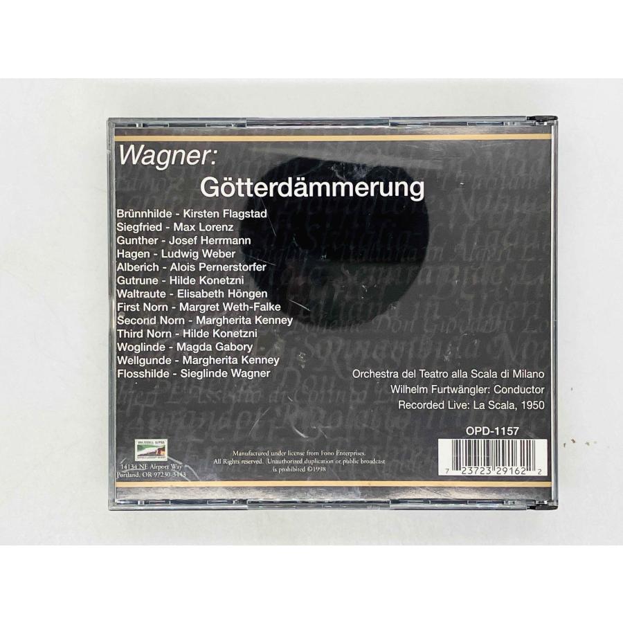 即決4CD ワーグナー / 神々の黄昏 フルトヴェングラー 指揮 Wagner Furtwangler OPD-1157 H07 : TOTAL-CD-SHOP ヤフー店 - 通販 ...
