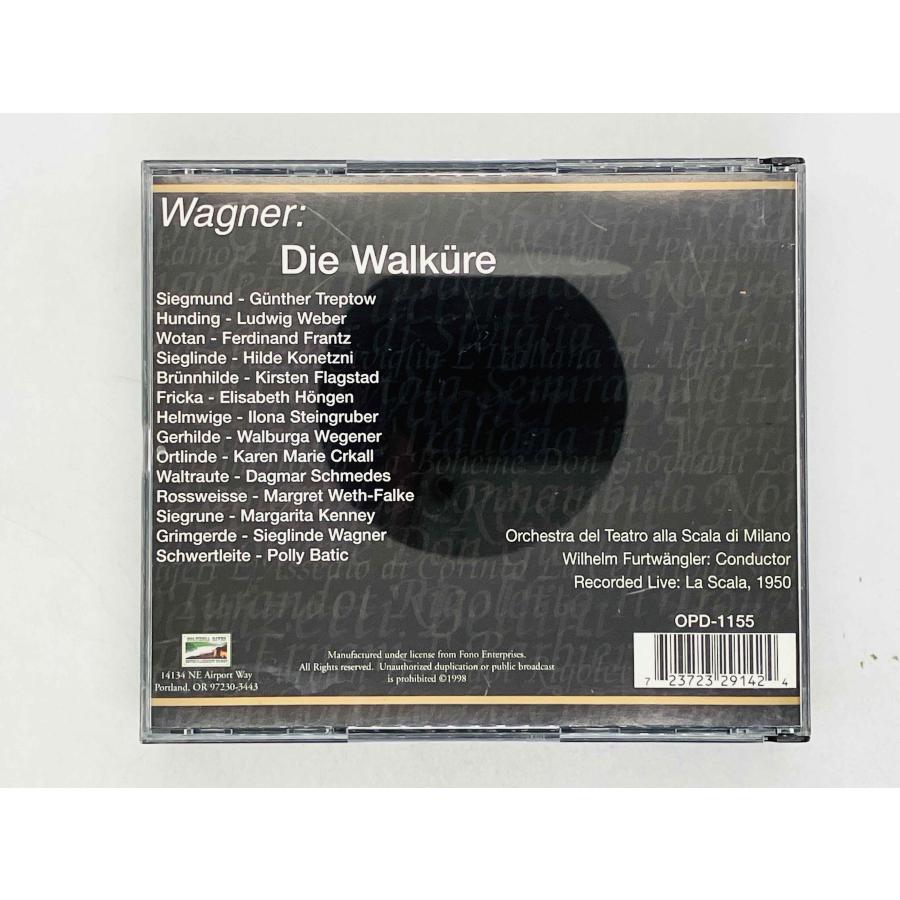 即決4CD ワーグナー / ワルキューレ フルトヴェングラー 指揮 Wagner Furtwangler OPD-1155 K04 : TOTAL-CD-SHOP ヤフー店 - 通販 ...