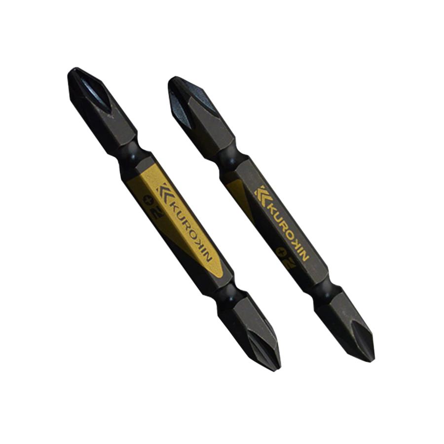 フジ矢 両頭ビット 黒金 2本組 +2×65mm マグネット入 520265BG : Total Homes - 通販 - Yahoo!ショッピング