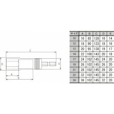 Tajima タジマ(TJMデザイン) タジマ SDソケットロング17 6角 TSK-SD17L-6K お手頃価格のインパクトドライバー用ソケット ロングタイプ : Total Homes ...