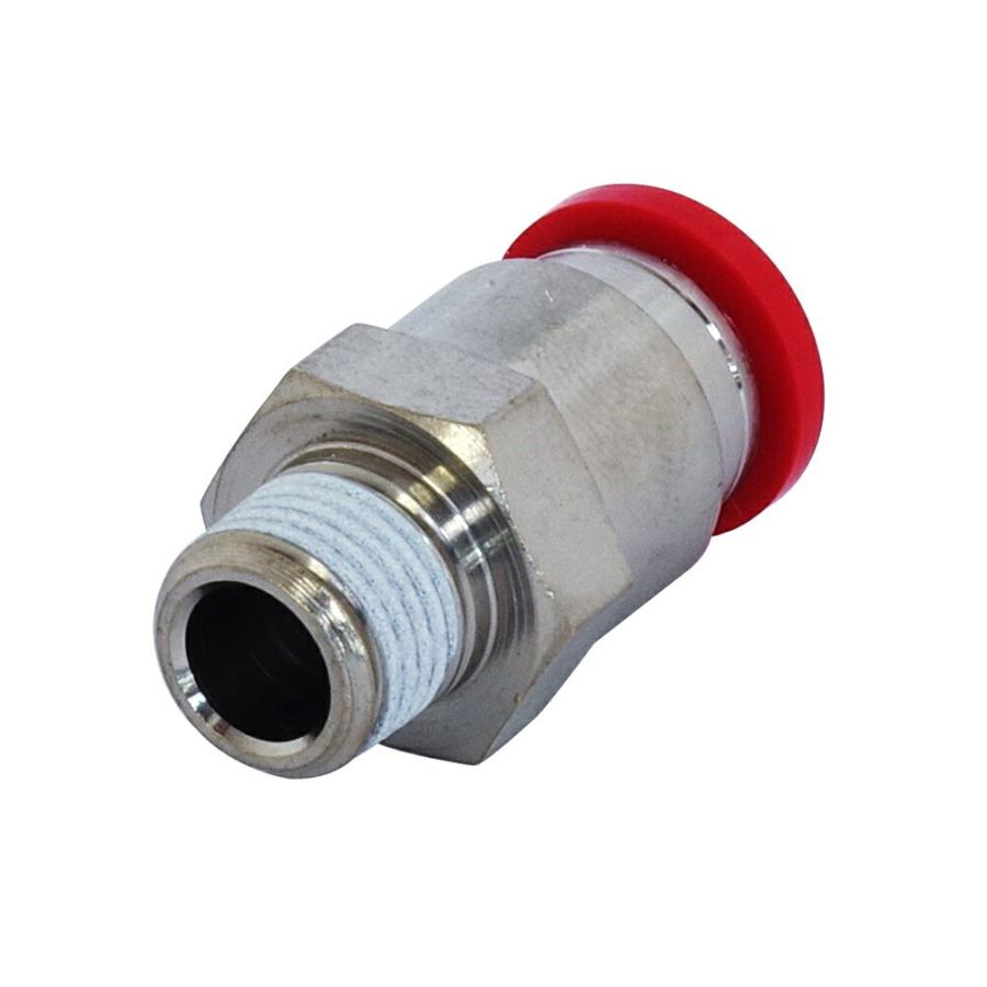 新潟精機 BeHAUS チューブ用ワンタッチ継手 ストレート PC8-01 管用めねじとチューブの接続として : Total Homes ...