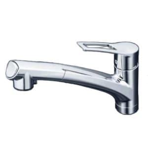 TOTO KVK 流し台用シングルレバー式シャワー付混合栓 シャワー引出し式 逆止弁・水受けトレー付 【KM5021Tシリーズ】 KM5021T : Total Homes - 通販 ...