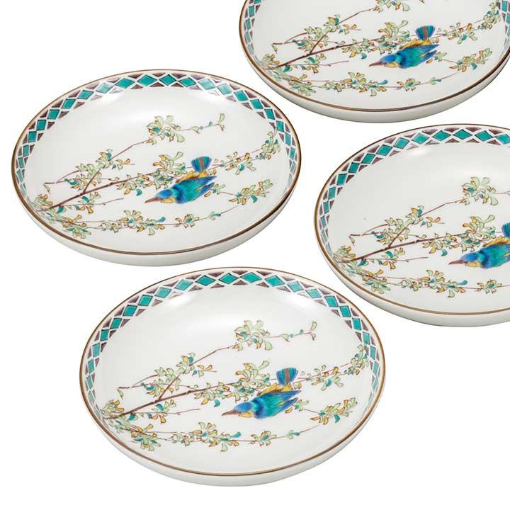 九谷焼 4.2号皿揃 かわせみ 和食器 皿 人気 ギフト 贈り物 結婚祝い 内祝い お祝い k9-83 化粧箱入り : 使う・贈る 九谷焼専門店 陶らいふ - 通販 - Yahoo!ショッピング