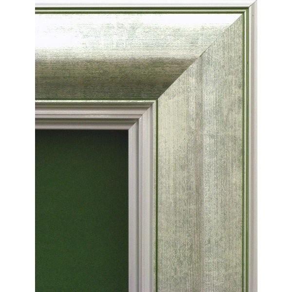 油絵/油彩額縁 軽量タイプ樹脂製フレーム 3474 UVカットアクリル付 サイズ P10号 シルバー 銀 : 東欧商事株式会社 2 - 通販 - Yahoo!ショッピング