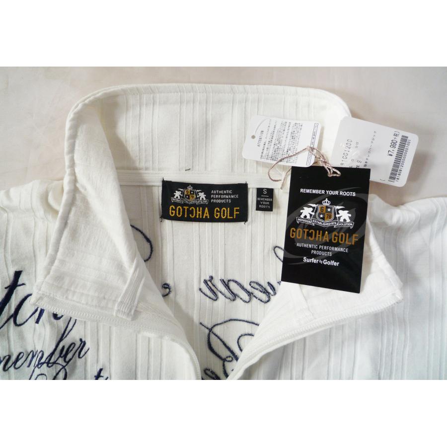 長袖シャツ ハイネック 針抜きテレコ ハーフジップ GOTCHA GOLF ガッチャ ゴルフ 刺繍 ロゴ Sサイズ ホワイト 白 : 東欧商事株式会社 2 - 通販 - Yahoo!ショッピング
