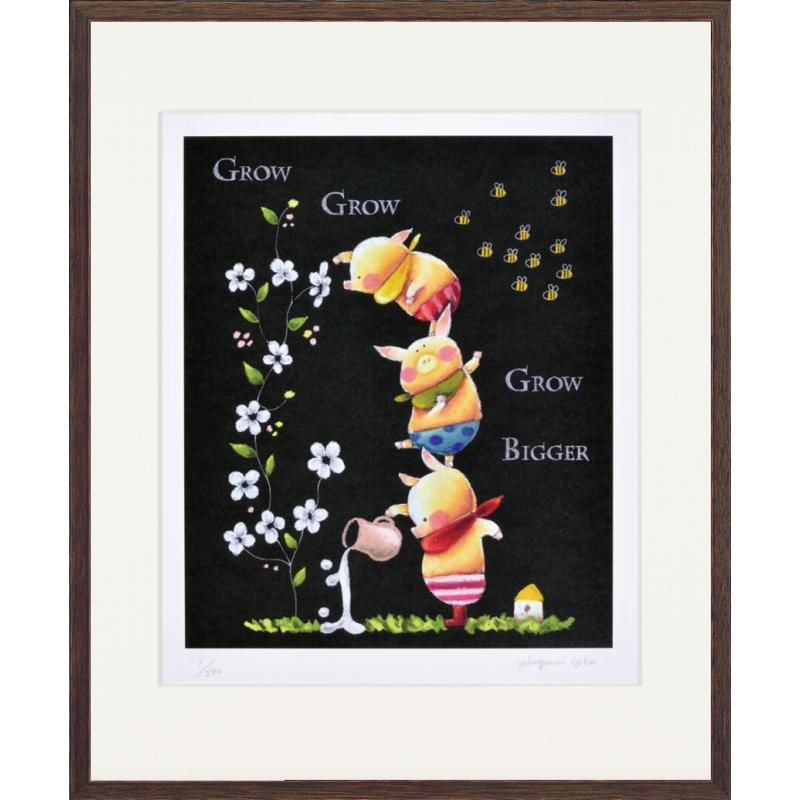 ジークレー版画 額装絵画 藪上 陽子 「grow bigger」 四ッ切 : dk-c4017 : 東欧商事株式会社 - 通販 - Yahoo!ショッピング