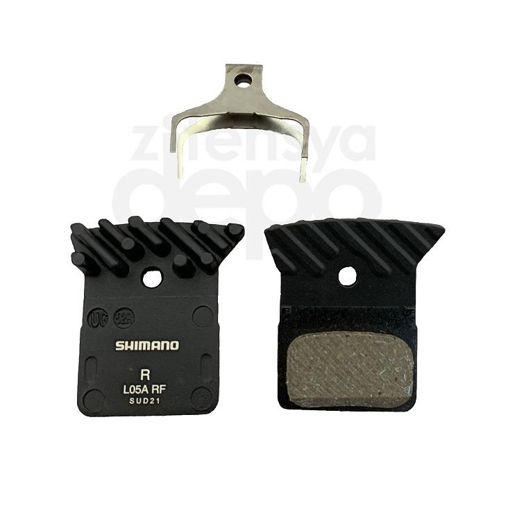 SHIMANO(シマノ) フィン付レジンパッド(L05A-RF)&バネ パッケージ有り シマノパートナンバー：EBPL05ARFA 1ペア ...