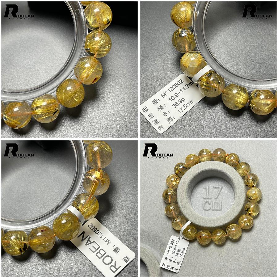 上級 EU製★ROBEAN・太陽花タイチンルチル★黄金針水晶 金運 開運 ゴールド ブレスレット パワーストーン アクセサリー レディース メンズ : zb044 : 東祥 - 通販 ...