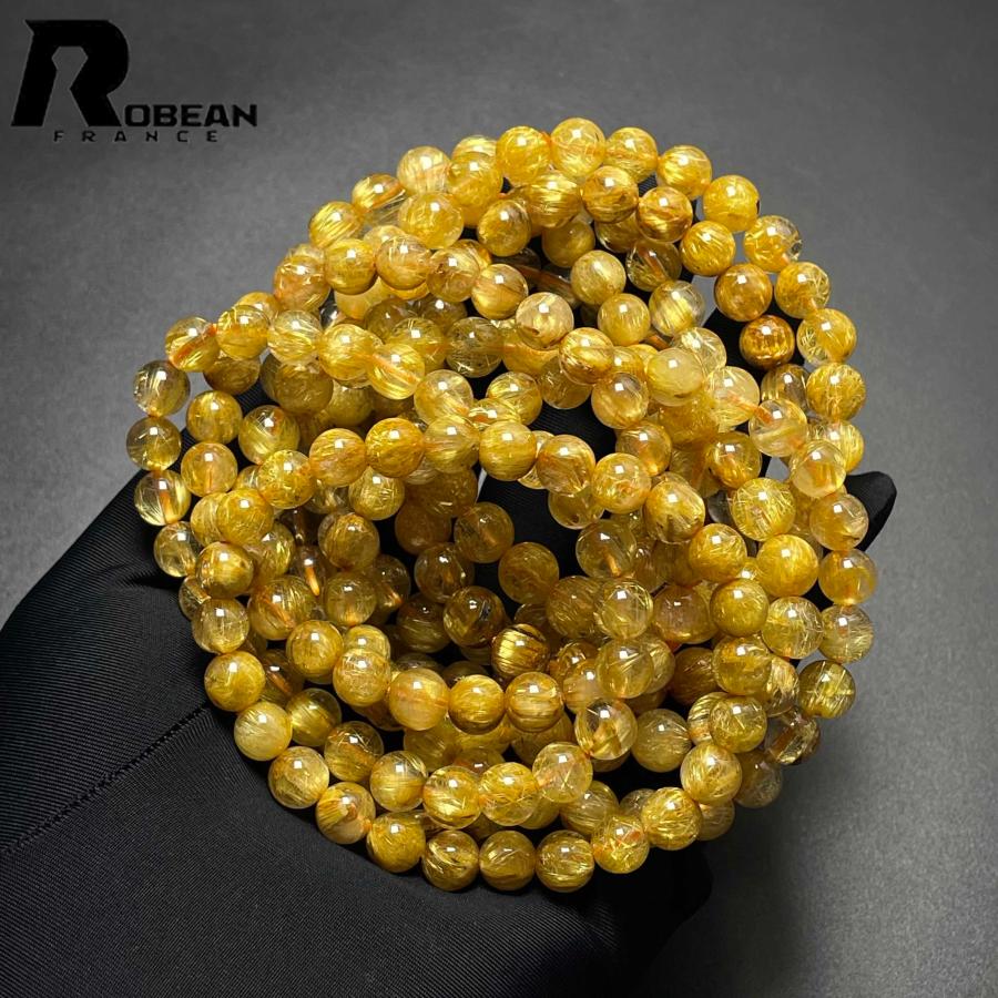 夢色 EU製 ★ROBEAN・極!極満針ルチルクォーツ★ブレスレット パワーストーン 天然石 綺麗 金運 お守り アクセサリー レディース メンズ : 東祥 - 通販 - Yahoo!ショッピング