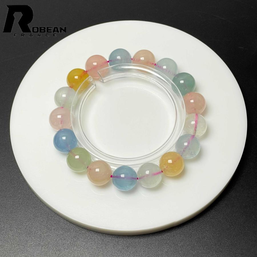 高級 EU製 定価7万円★ROBEAN・モルガナイト ブレスレット★ブレスレット パワーストーン アクセサリー レア 11.7-12.2mm M0716905 : 東祥 - 通販 ...