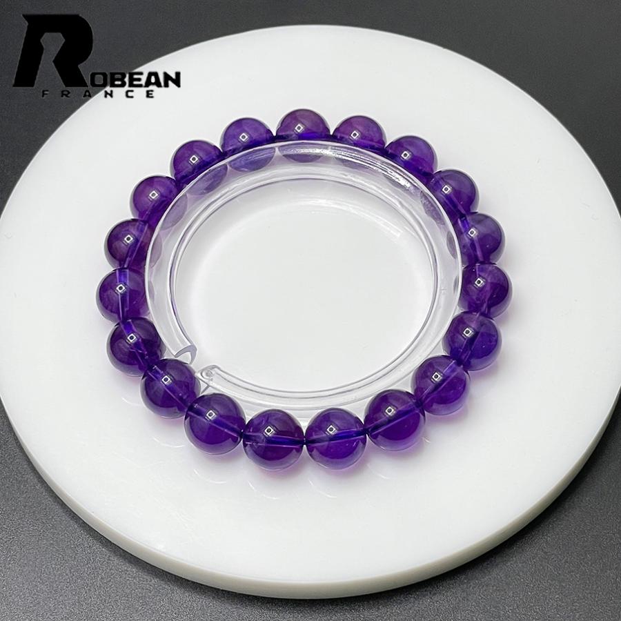 絶賛 EU製 定価5万円★ROBEAN・アメジストファントム★パワーストーン ブレスレット アクセサリー 天然石 レア 10.6-10.9mm Y507004 : zb4337 : 東祥 ...