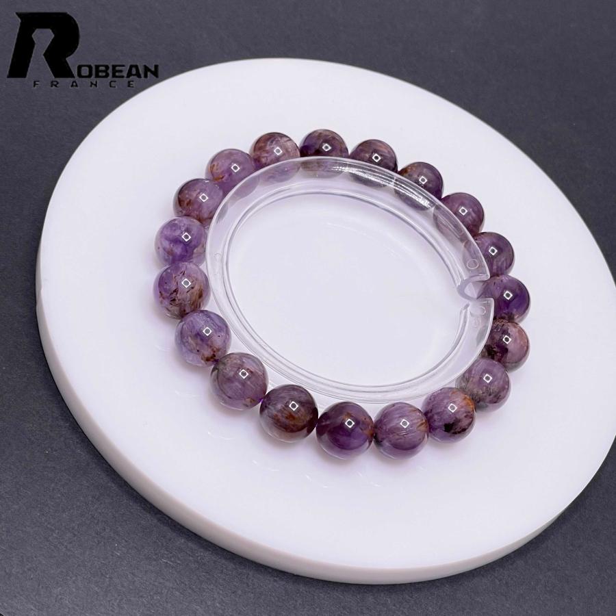 10%OFF 上品 EU製 定価7万円★ROBEAN・パープルトルマリン★パワーストーン ブレスレット 天然石 金運 浄化 開運 ギフト 10.2-10.7mm M0621632 : 東祥 ...