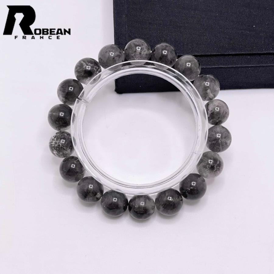 【SALE 10%OFF】絶賛 EU製 定価19万円★ROBEAN・花火スーパーセブン・ブラック★パワーストーン ブレスレット 天然石 プレゼント 10.9-11.3mm M0612516 ...