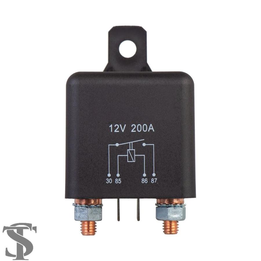 高電流リレースターティングリレー 200A 120A 12V 電源自動車大電流スタートリレー車リレー YP-200-12 : T-マート ...