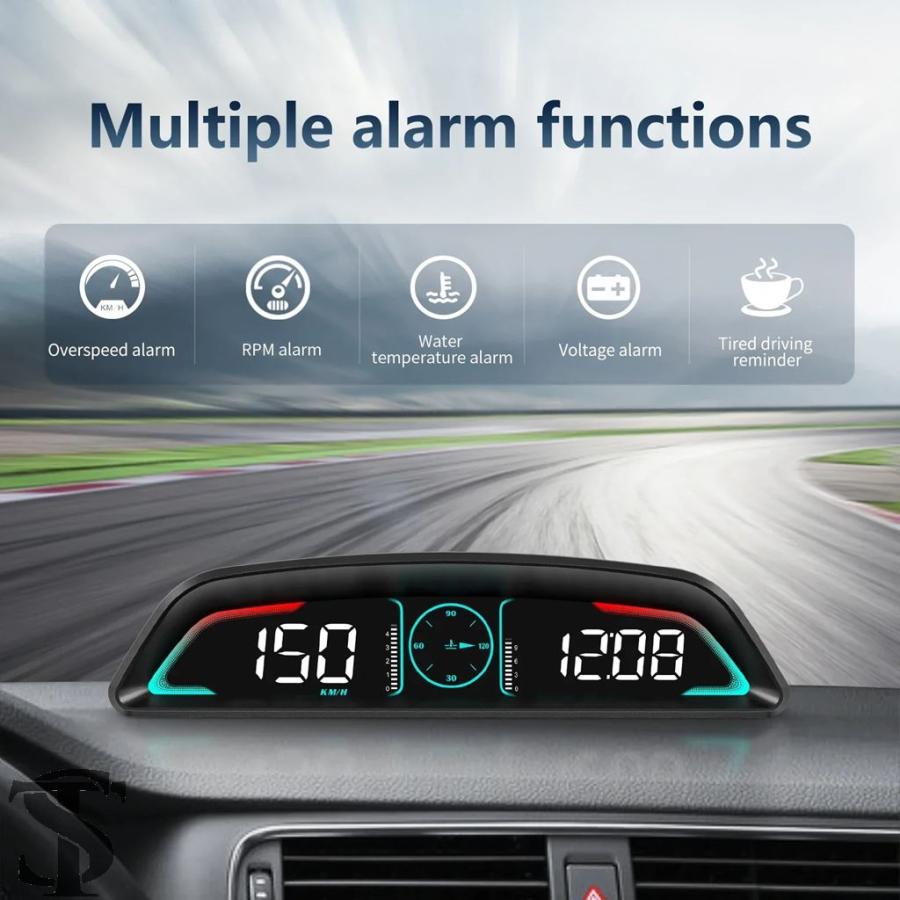 B3 スピードメーターヘッドアップディスプレイ OBD2 HUD 車タコメーター水温アラーム自動燃料消費量ボルトメーターゲージ : T-マート Yahoo!店 - 通販 - Yahoo!ショッピング