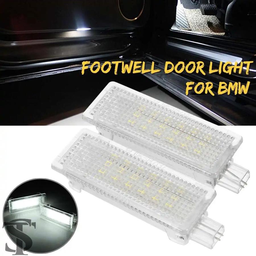 2 個 LED カーテシー足元ドアライト 63316972605 BMW E60 E87 E70 E90 E92 E63 E65 E85 M3 ミニ Z4 R50 R52 R53 : T ...