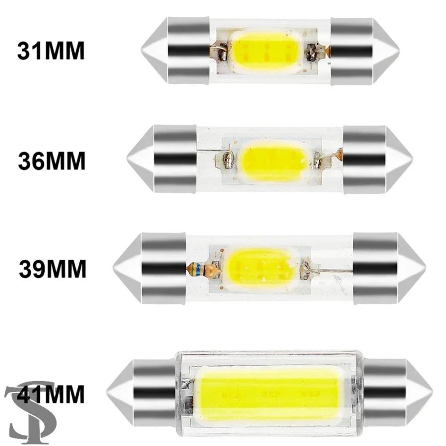 10 個オートホワイト 31 MM 36 39 41 C5W C10W LED 電球 CANBUS フェストゥーン 車内ライトドーム読書ナンバー ランプ 12V : T-マート Yahoo!店 ...