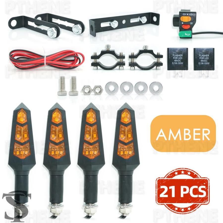 36V 48V 52V 60V バイクバイク電動 E-小型二輪 LED ウィンカーライトフラッシャーインジケータウインカーランプアクセサリー : T-マート Yahoo!店 - 通販 ...