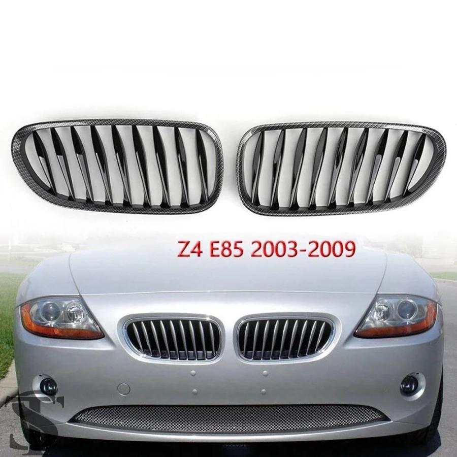 【並行輸入品】 フロントフェンスグリルグリル ABSカーボン BMW Z4 E85 E86 2003-2009 51117117757 ...