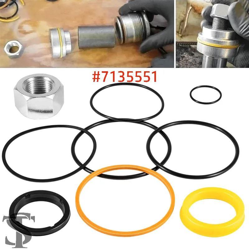 【並行輸入品】 ボブキャット スキッドステアローダー 630 641 642 643 653 730 731 732 741 742 用チルト油圧シリンダーシールキット 6804605 ...