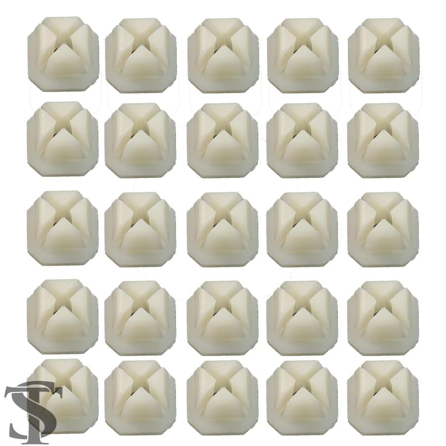 25X ネジナットクリップ GMC シボレー ビュイック キャデラック ボクスホール ヘッドライトベゼルグリル #8 #10 ネジ 5/16 ...