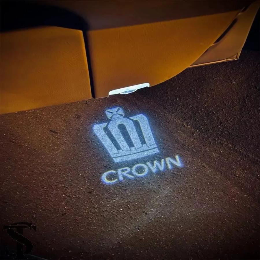 トヨタクラウンJZS171 JZS171W JZX175 JZX171 GRS180 GRS181 GRS182 GRS200車用LEDドアウェルカムライトロゴランプオートアクセサリー : T ...