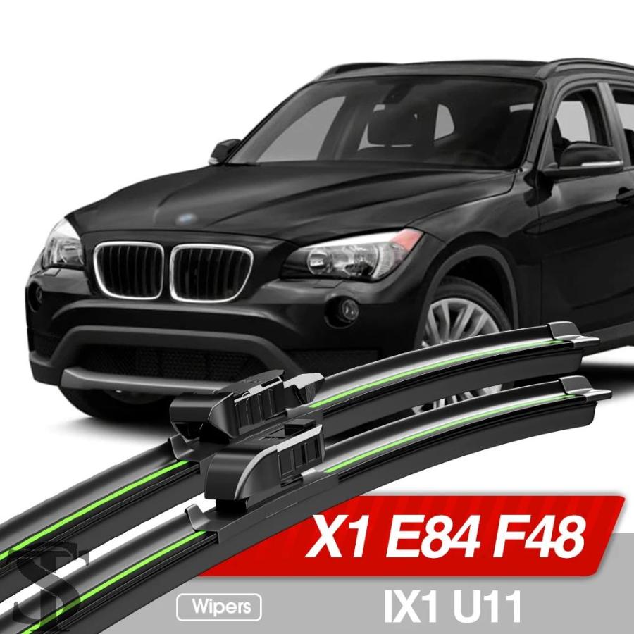 【並行輸入品】BMW X1 E84 F48 IX1 U11 2009-2024 フロントガラスワイパーブレード 2 個フロントガラスウィンドウアクセサリー 2012 2015 2018 ...