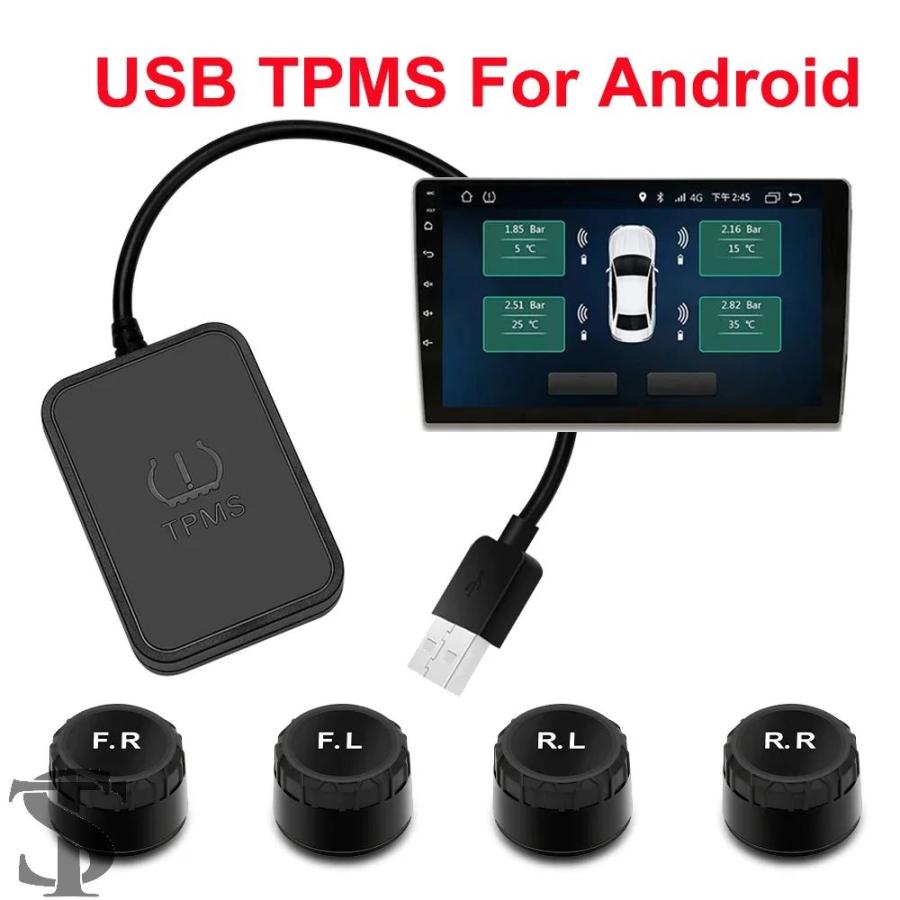 TPMS スペアタイヤアウターセンサー タイヤエア圧システム USB カーナビゲーション ラジオ DVD プレーヤー検出用 : T-マート Yahoo!店 - 通販 - Yahoo!ショッピング
