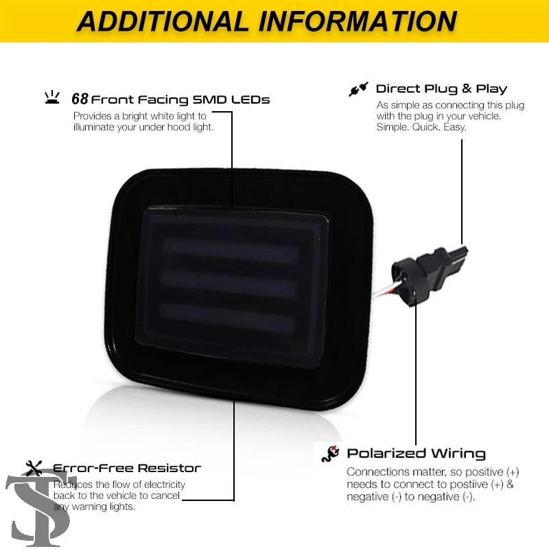 2 個フロントバンパーサイドマーカー LED ウィンカースイッチバックライトハマー H2 ハマー SUT シーケンシャルウインカー 2002-2009 : T-マート Yahoo!店 - 通販 ...