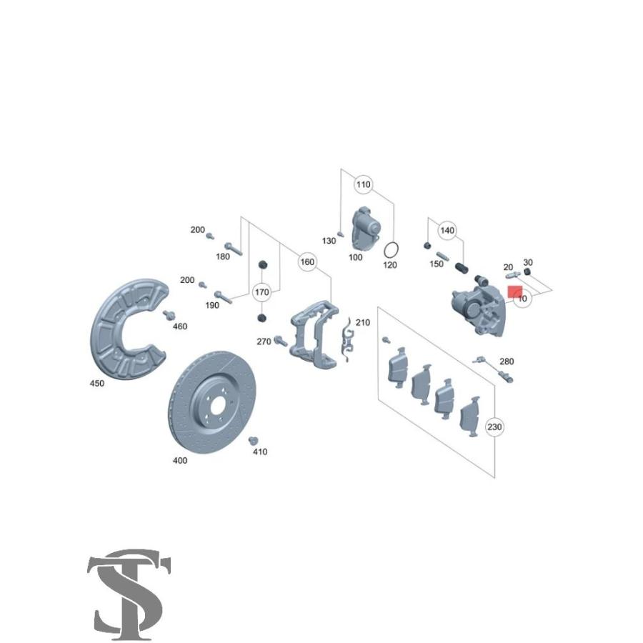 【並行輸入品】1664230581 1664230681 リアブレーキモーターカーピストンハウジング部品用メルセデスベンツ GLE GLS ...