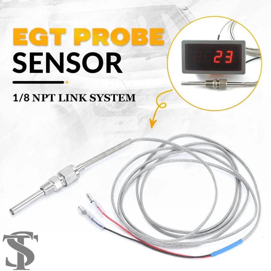 排気温度センサー 2M EGT K タイプ熱電対プローブ排気温度センサースレッド排気温度センサー : T-マート Yahoo!店 - 通販 - Yahoo!ショッピング