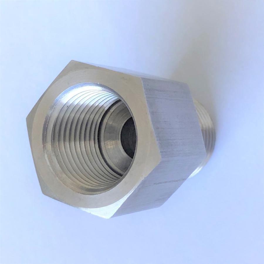 高圧アダプター、油圧アダプター、高圧継手、SR-07タイプ Rc1/4×G1/4 並行オネジ（へっこみシート）×Rcメネジ 鉄製 : 458252325112 : 東洋国際株式会社 - 通販 ...