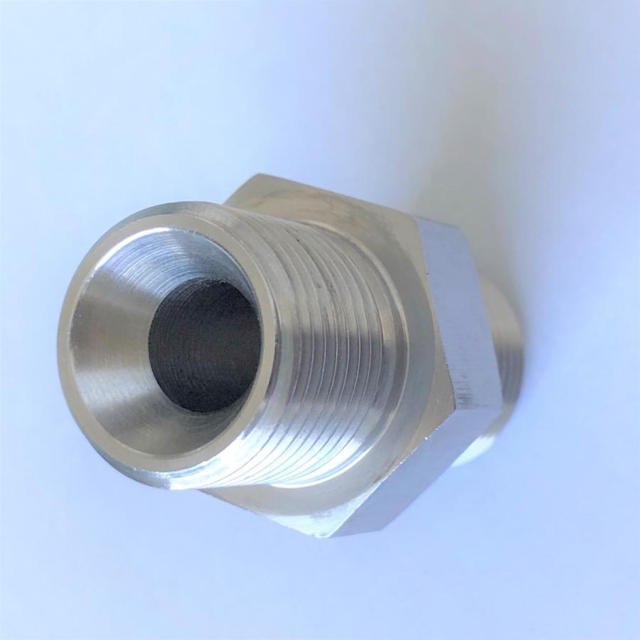 高圧アダプター、油圧アダプター、高圧継手、SR-09タイプ R1/4×G1/4 平行オネジ(へっこみシート)×Rオネジ 鉄製 : 458252325132 : 東洋国際株式会社 - 通販 ...