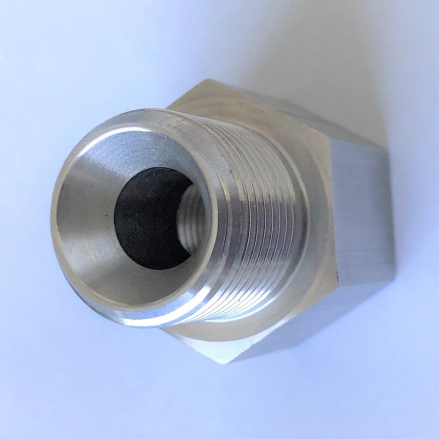 SR07タイプ Rc1/4×G1/4 並行ガスオネジ（メスシート）×Rcメネジ高圧継手 ステンレス製 : 東洋国際株式会社 - 通販 - Yahoo!ショッピング