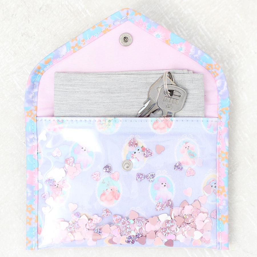 fafa フェフェ 移動ポケット ポケット クリップ AVA 20周年記念 女の子 キッズ スパンコール チャーム プードル フラワー カップ ポケットポーチ 6235-2003 : 東西南北 ...