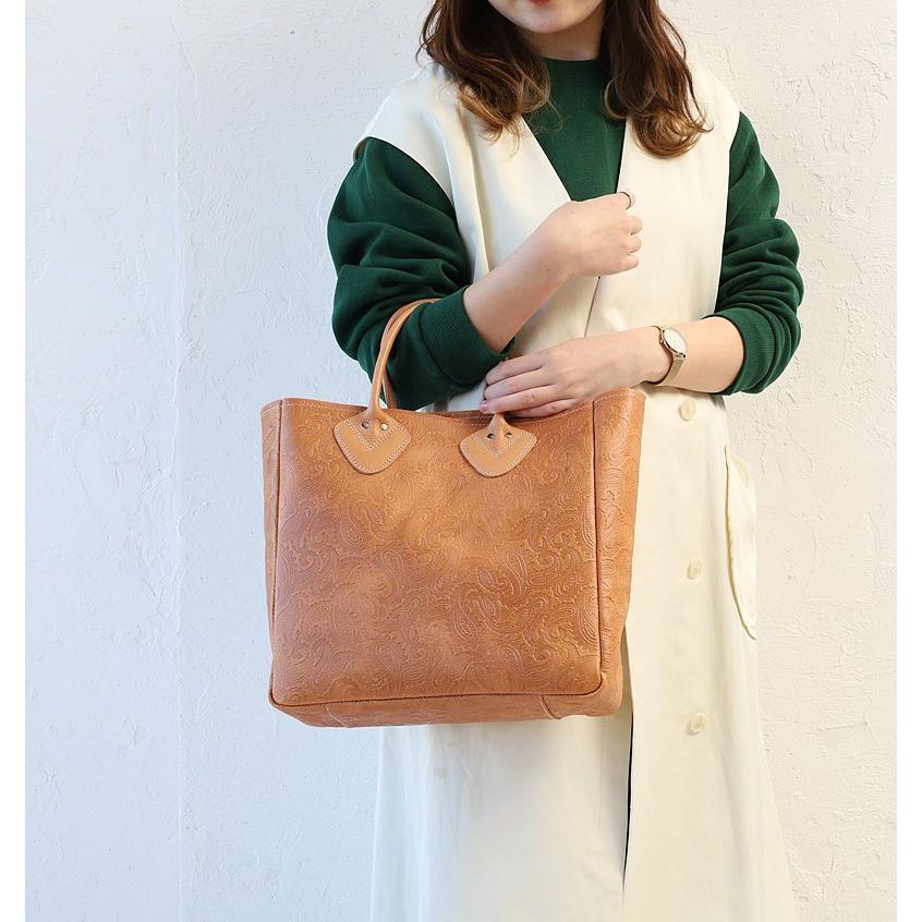 ブランクレ トートバッグ ペーズリー blancle PAISLEY CLASSIC TOTE M bc1052 レザートート 日本製 ...