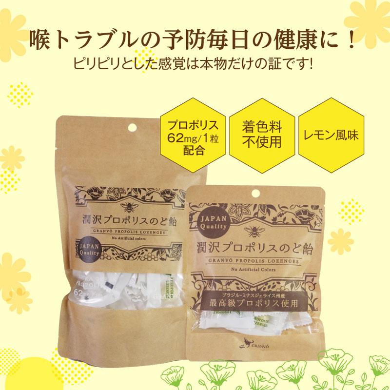 潤沢プロポリスのど飴 74g エクストラグリーンプロポリス 1粒に63mg配合 着色料不使用 国産 : 東和バイオ - 通販 - Yahoo!ショッピング