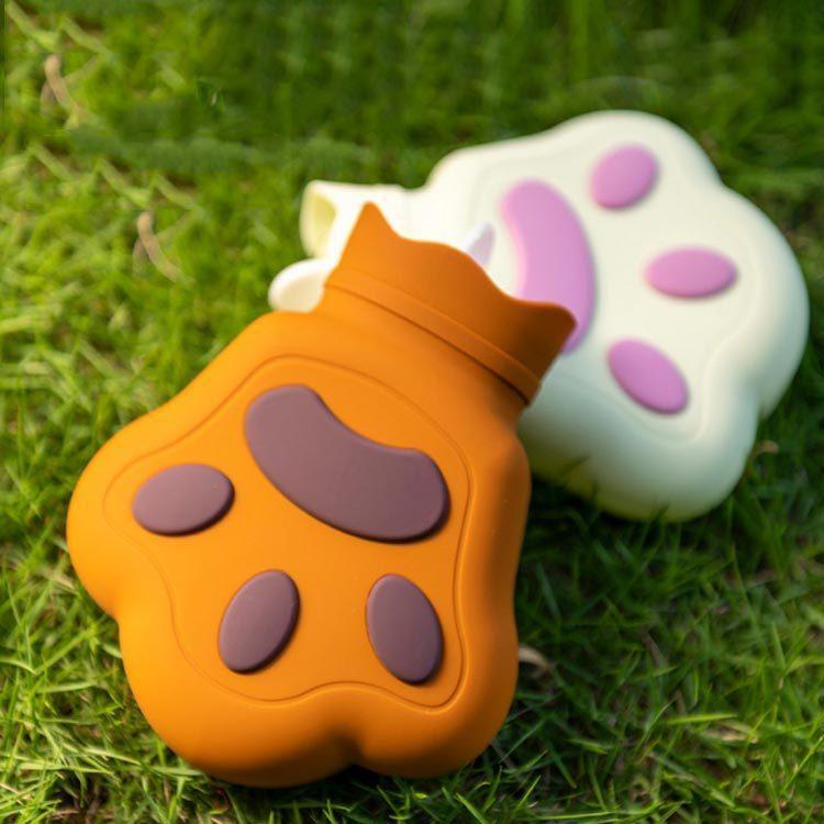 湯たんぽ 注水式 お湯入れ 可愛い ミニ シリコン製 肉球 ゆたんぽ 防寒対策 アイスパック 防寒グッズ 熱中症対策 ポカポカ 氷嚢 電子レンジ対応 : 暮らしの生活館 - 通販 ...