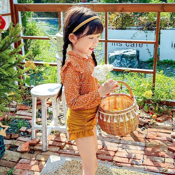 ブランド登録なし キッズ 水着 夏 女の子 セパレート水着 花柄 フラワー ギャザースイムウェア 130cm 120cm 110cm 100cm 90cm 子供 子供水着 : 暮らしの生活館 ...