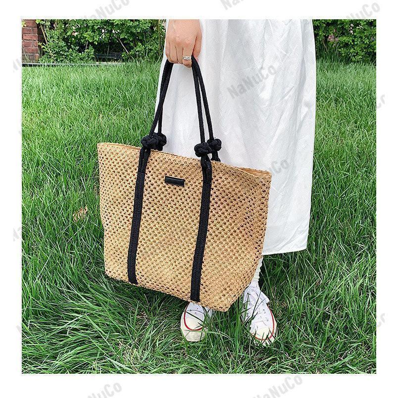 春 夏かごバッグ トートバッグ レディース a4 軽量 浴衣バッグ カゴバッグ おしゃれ 夏 サマーバッグ 女性 大きめ ストローバッグ 大容量 30代 40代 50代 : 暮らしの生活館 ...