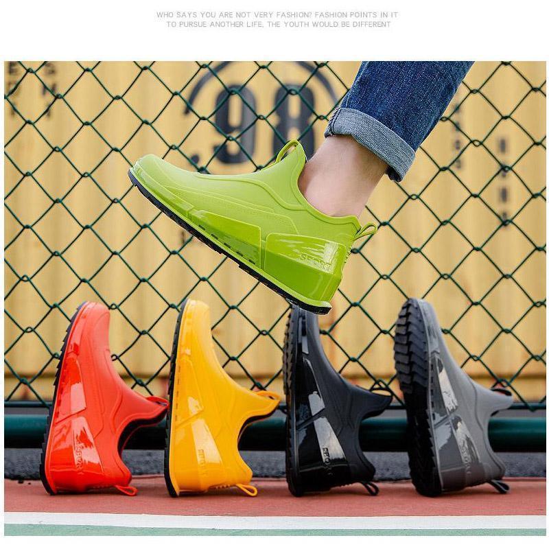 レインシューズ メンズ レインブーツ アウトドア 梅雨対策 雨靴 ラバーシューズ 通勤 掃除 農作業 防滑 ショート丈 長靴 おしゃれ ペア雨具 雪用 防水 防災 携帯 :x-240521 ...