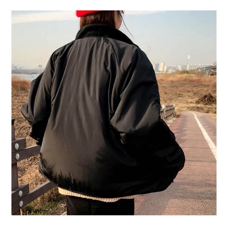 ボアジャケット アウター レディース ブルゾン フリース ビッグシルエット オーバーサイズ シンプル ストリート カジュアル ミリタリー 秋 冬 冬服 : x-240523-nz110 ...