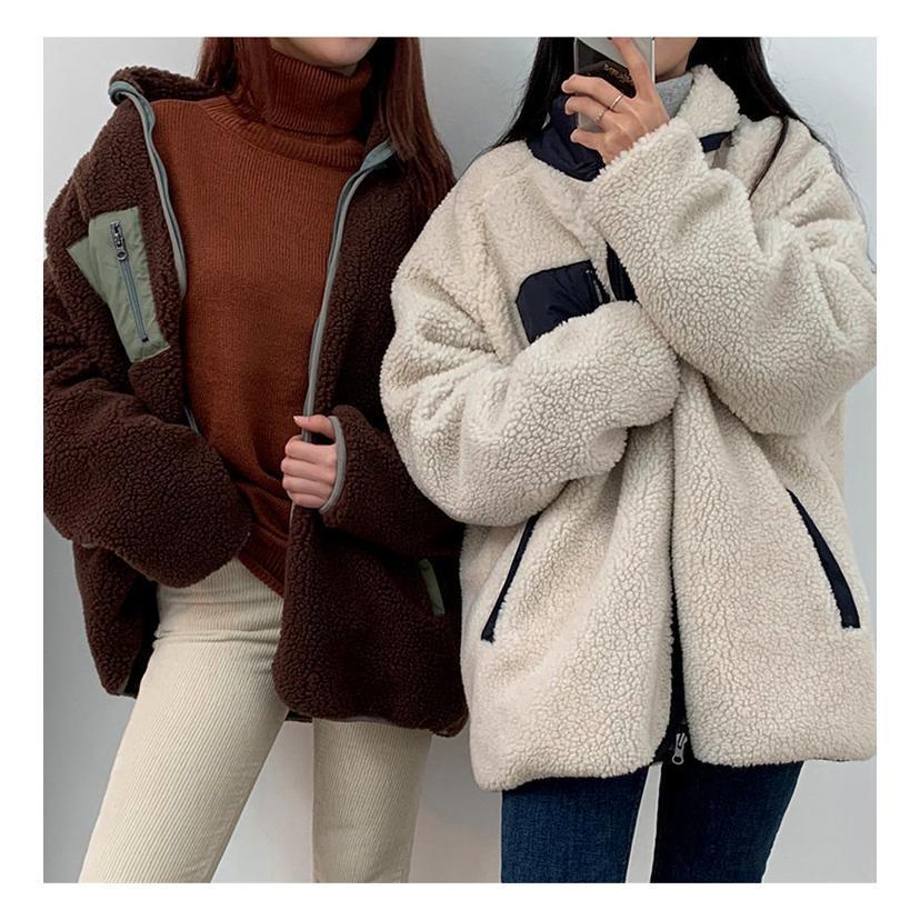 ボアジャケット アウター レディース ブルゾン フリース ビッグシルエット オーバーサイズ シンプル ストリート カジュアル ミリタリー 秋 冬 冬服 : x-240523-nz110 ...